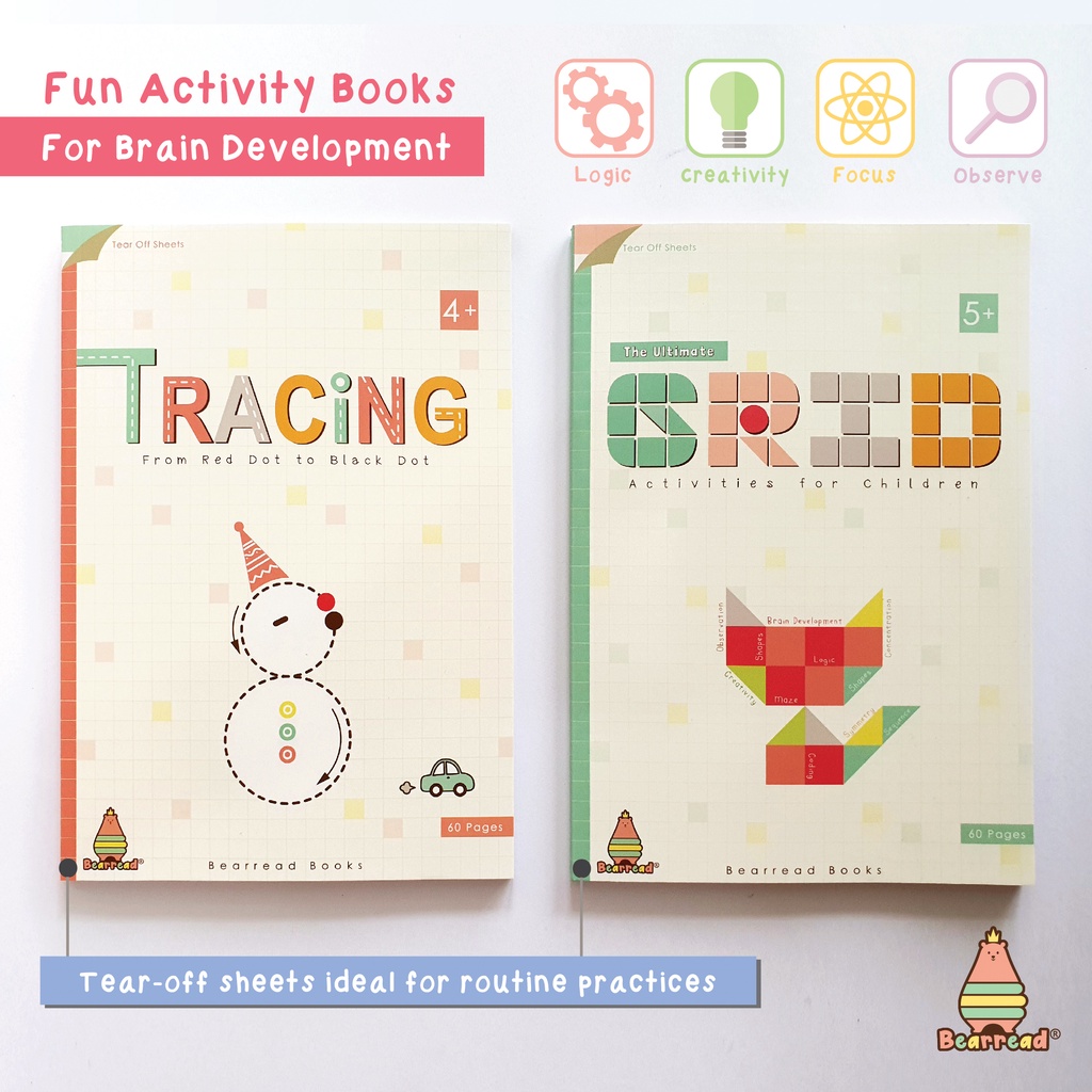 [Bearread Books] Ultimate Grid / Tracing Activities for Children ...