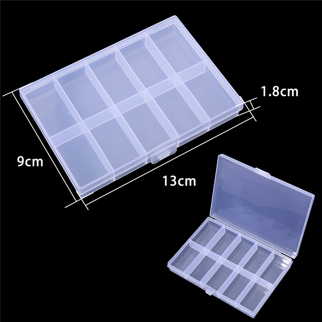 1-5Pcs/Lot Clear Plastic Beads Storage Round Rectangle Square PVC ...