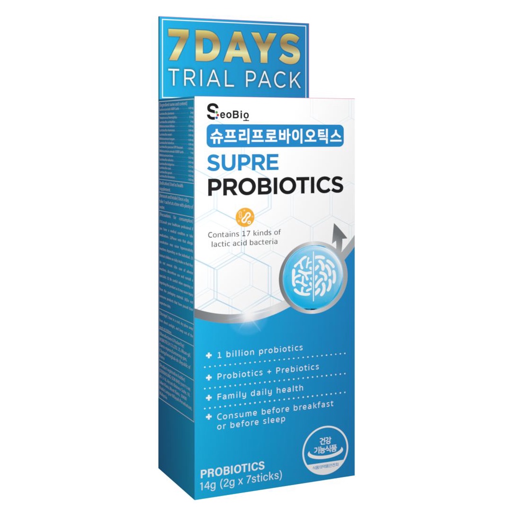 SUPRE Probiotics (益生菌）2gx7sticks l 7days Trial pack | Shopee Malaysia