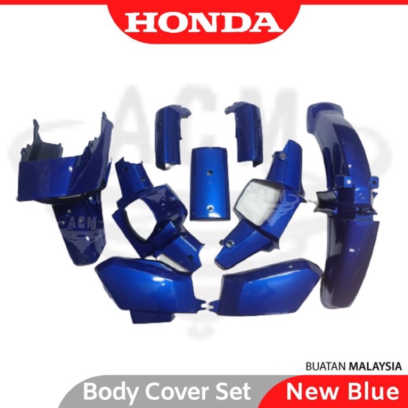 HONDA EX5 Dream High Power HP Hi Full Body Cover Set Coverset Bodyset Caver Kaver Matt Black ...