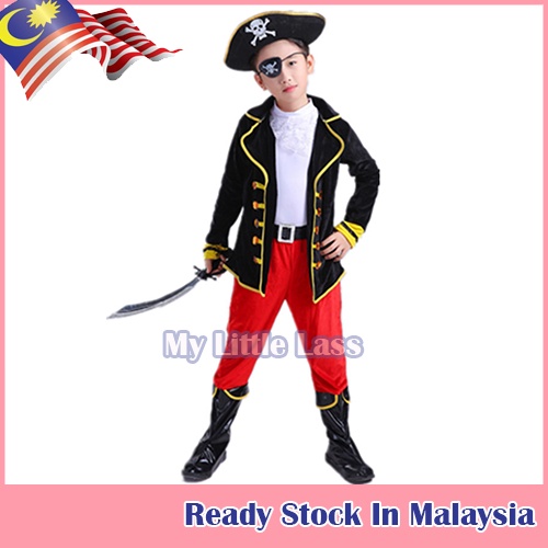 MYLITTLELASS Children Cosplay Valiant Pirate Little Boy´s Party Pretend ...