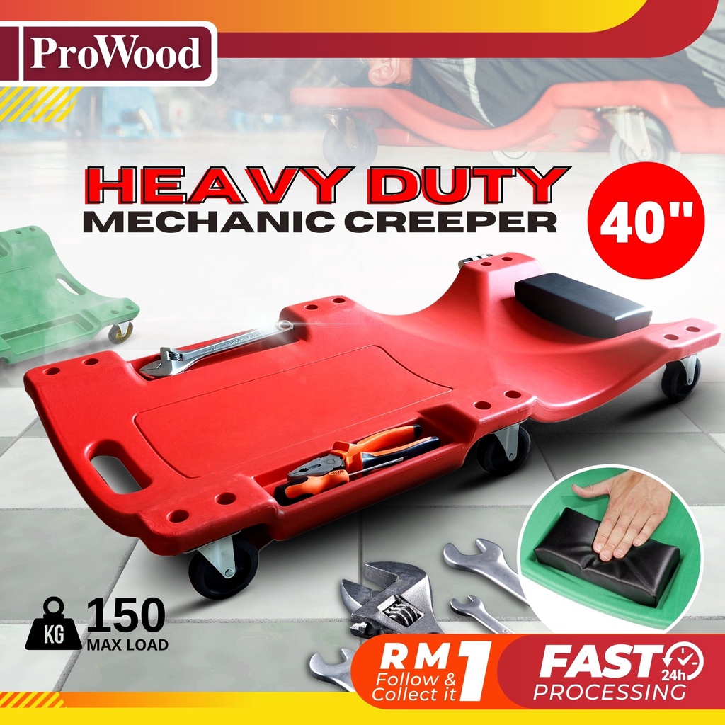 PROWOOD 40 Inch Mechanic Car Creeper Garage Tool Equipment Workshop ...