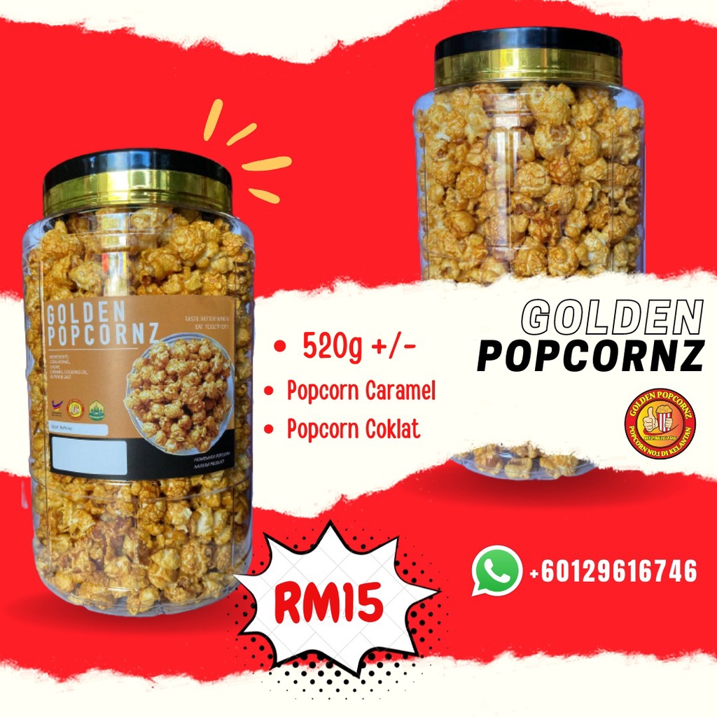 POPCORN BOTOL 520GRAM PERISA CARAMEL DAN COKLAT | Shopee Malaysia