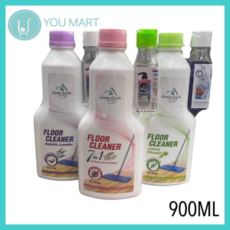 Licin Licin Floor Cleaner 900ML ( 7in1 Tea Tree Oil / LemonGrass Serai ...
