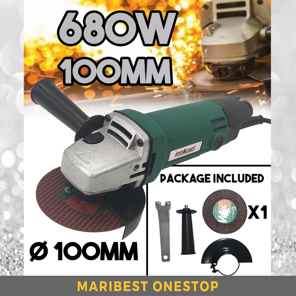 TNT-060 680W Angle Grinder Potong Besi Canai Grinder Polisher Grinding ...