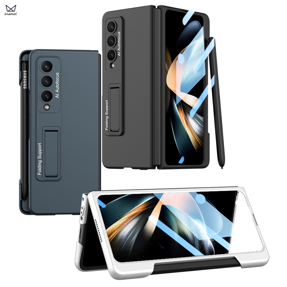 For Samsung Galaxy Z Fold 4 Hybrid Shockproof Phone Case Folding Pen ...
