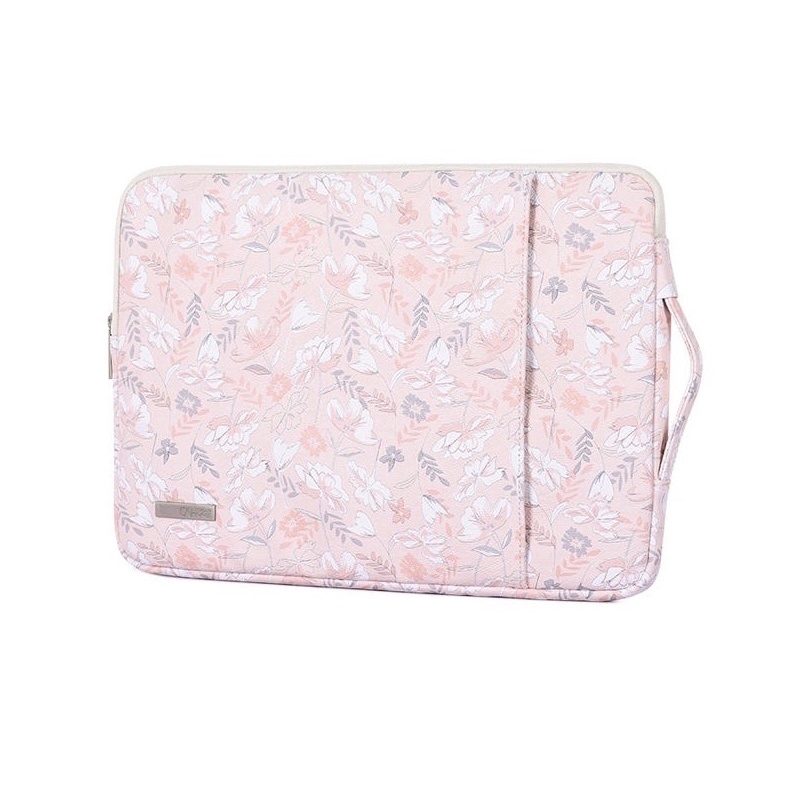 (11-15 Inch) MR Pink Flower Pattern Advanced Laptop Bag Typo Hand ...