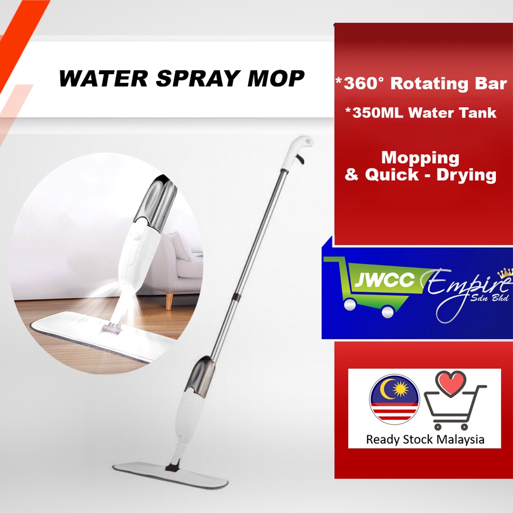PREMIUM Easy Spray Mop Water Cleaning with Pad Mop mop Lantai Automatic ...