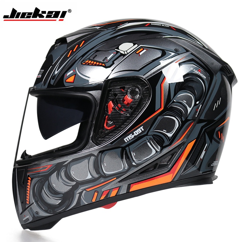 Full Face Motorcycle Helmet Washable Lining with Dual Lens Stylish Fast ...