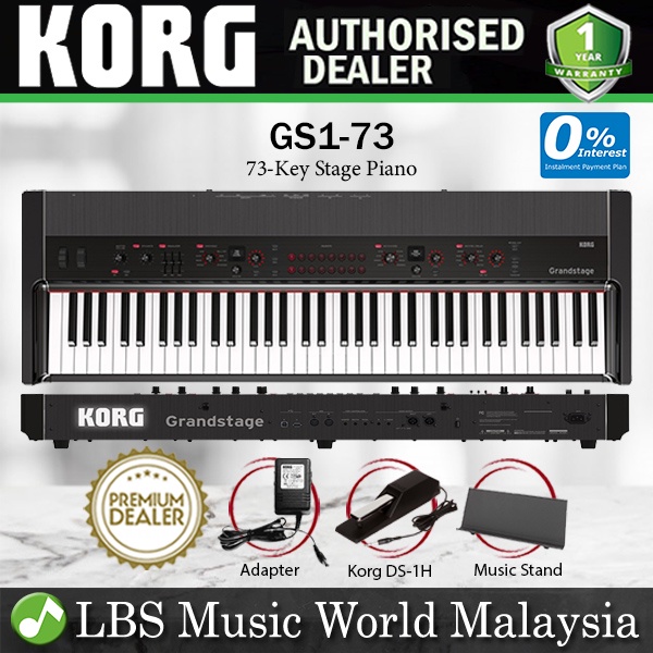 Korg GS1-73 Grandstage 73 Keys Digital Stage Piano RH3 Weighted Hammer ...