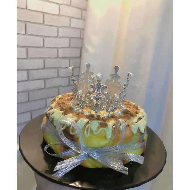 BURN CHEESE CAKE ( crown birthday topping) | Shopee Malaysia