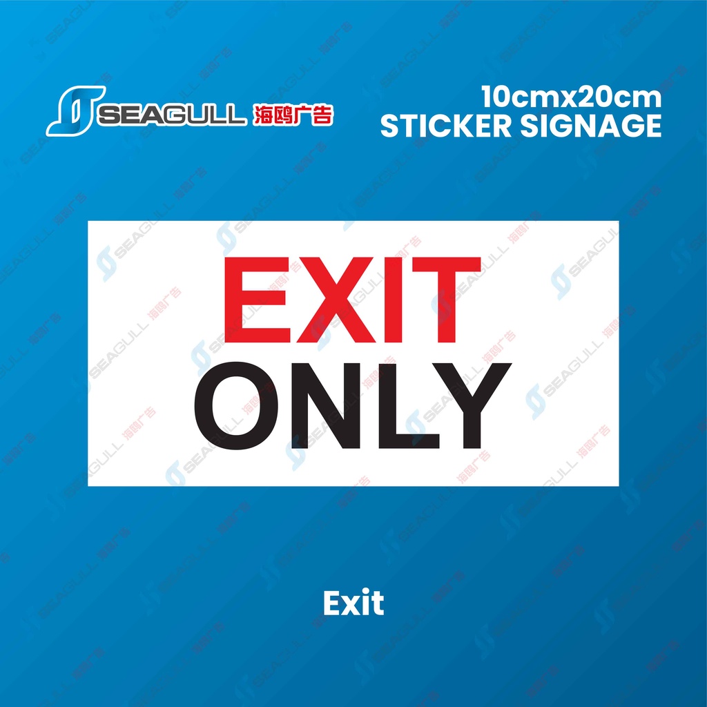 Sticker Signage PVC Sticker Waterproof Weatherproof Stickers ...