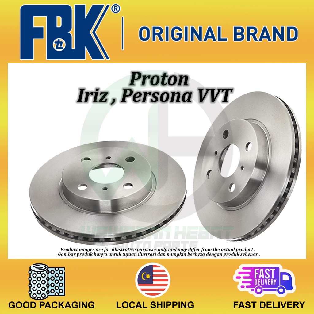 Proton Iriz , Persona VVT Front Heavy Duty Brake Disc Rotor FBK ...