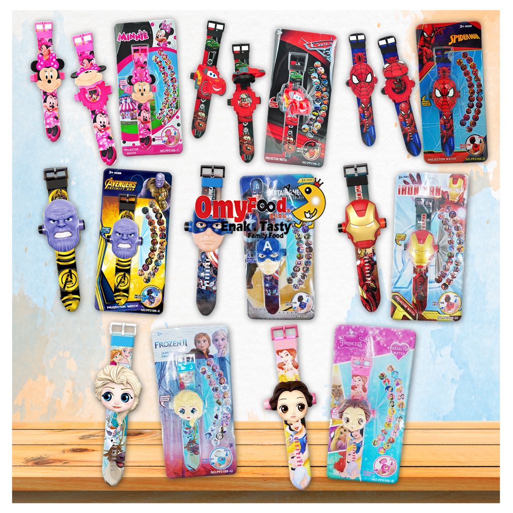 Disney Projection Projector Watch / Disc Launcher Watch [Cars/Minnie ...