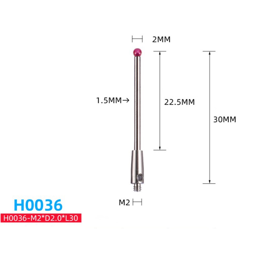 m2 ball cmm thread and cnc measuring probe stylus point contact ...