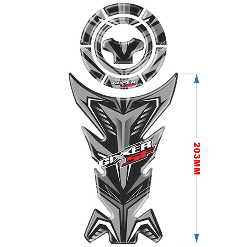 3D Modified Gixxer Sticker Motorcycle Tank Pad Protector Decal Kit For ...