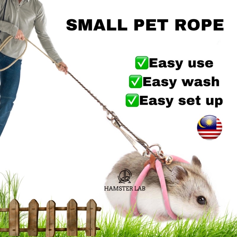 Nylon Hamster Harness Adjustable Bird Leashes Parrot Mouse Rope Small ...