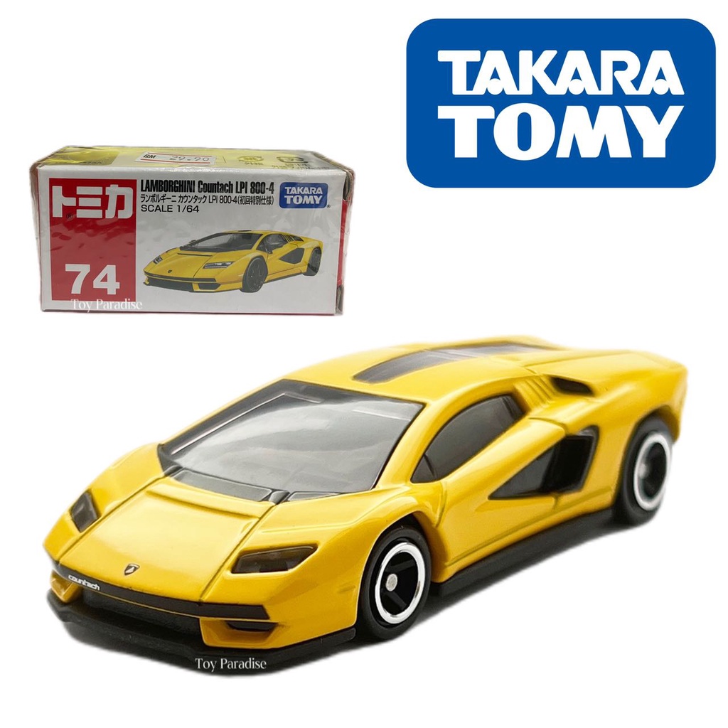 Original No.74 Lamborghini Countach LPI 800-4 Scale 1/64 Tomica Takara ...