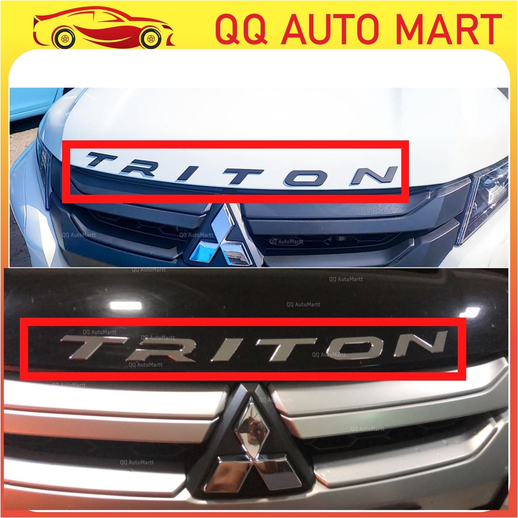 Mitsubishi Triton Bonnet Wording Emblem 3D Logo | Shopee Malaysia