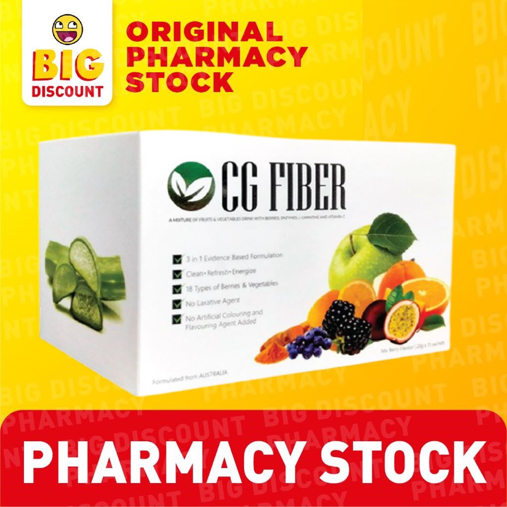 [100% AUTHENTIC!] CG FIBER Powder 15 Sachets DETOX / SLIMMING / KURUS ...