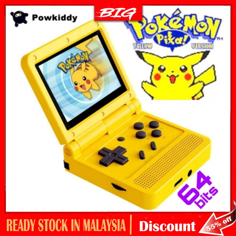 Gameboy Advance SP Powkiddy V90 GB Retro Console Pxp Psp Pvp | Shopee ...