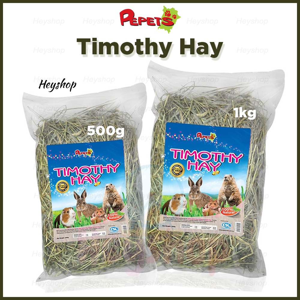 Pepets Timothy Hay 500g / 1kg Small Animal Rabbit Guinea Pig Hamster ...