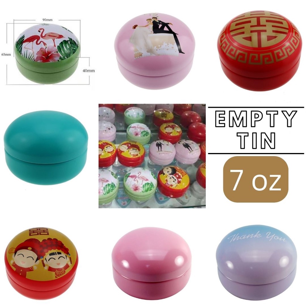 🔥Ready Stock🔥Round Tin 7 oz Empty Box 1Pcs Scented Candle Gift Tin ...