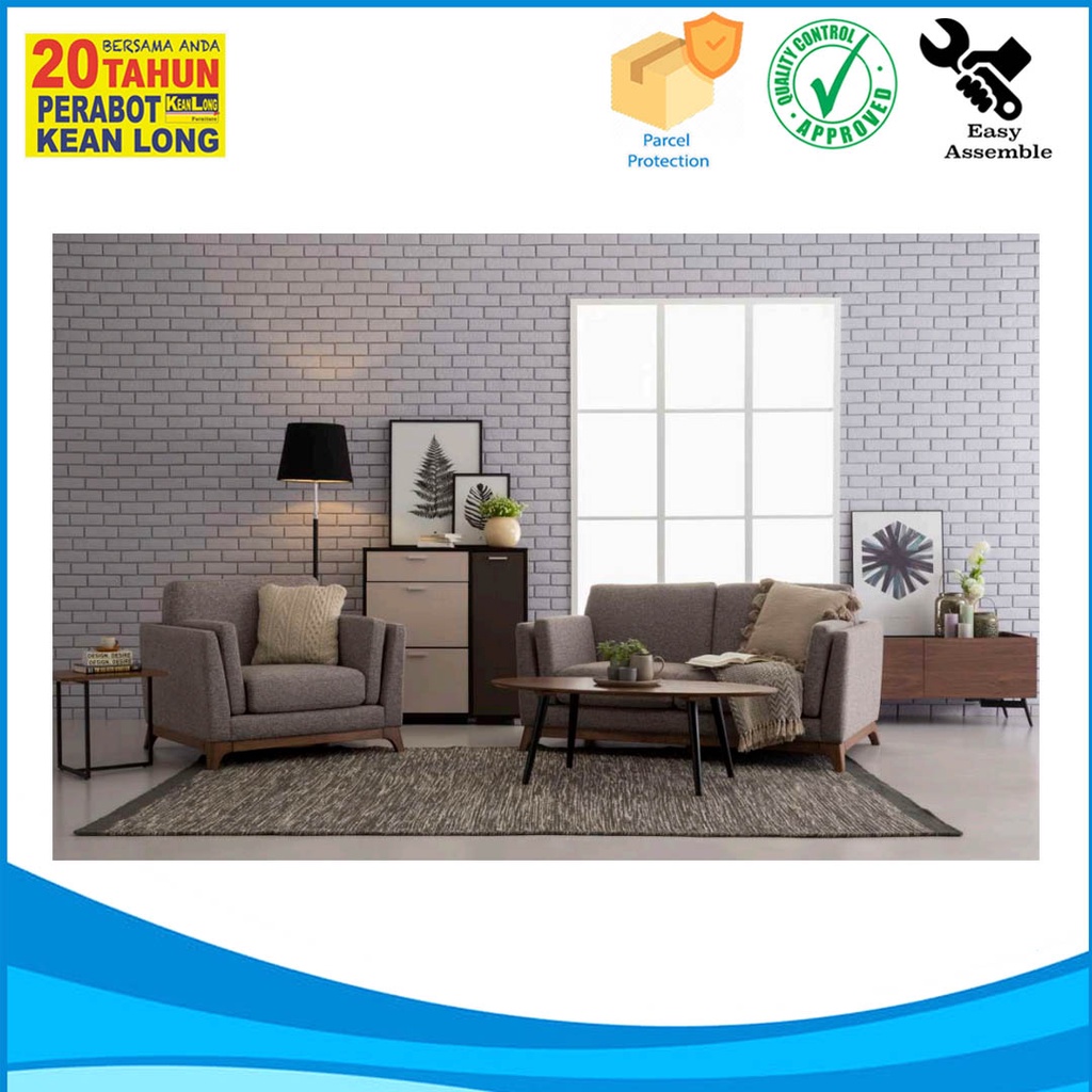 KLSB Ceni Premium Quality 1+2+3 Seater Sofa / Fabric Sofa / PU Sofa / Sofa Kualiti Premium / Set ...