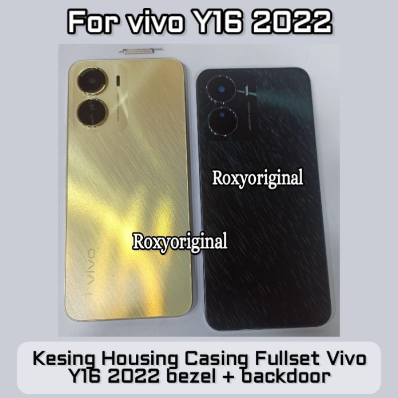 Housing Casing Fullset Vivo Y16 2022 Bezel + Backdoor Original | Shopee Malaysia