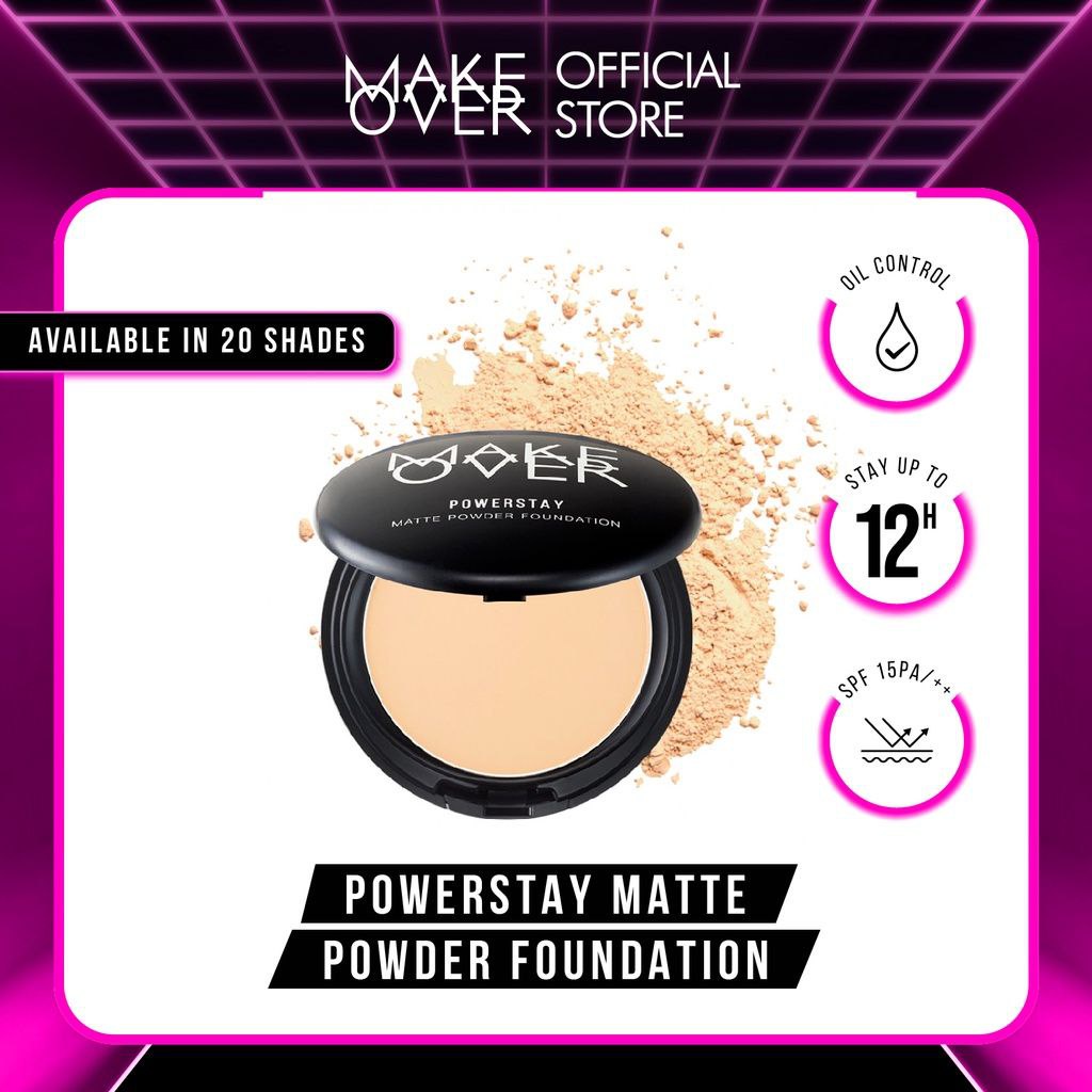 Make OVER Powerstay Matte Powder Foundation 12 g - Pressed Powder ...
