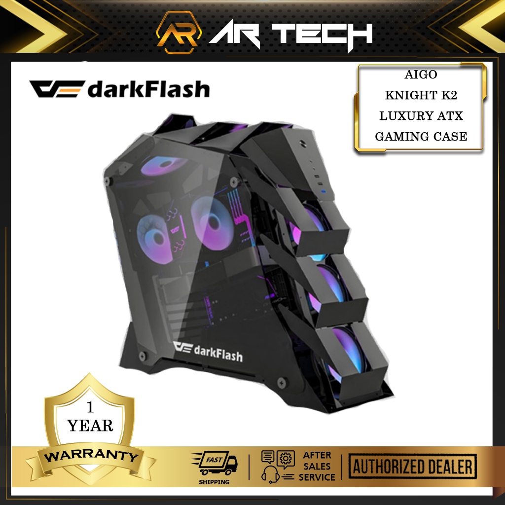 KNIGHT K2 LUXURY ATX GAMING CASE | Shopee Malaysia