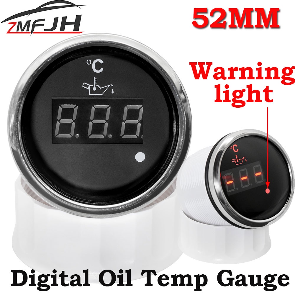 100% Digital Oil Temp Gauge Oil Temperature Indication For Marine Boat ...