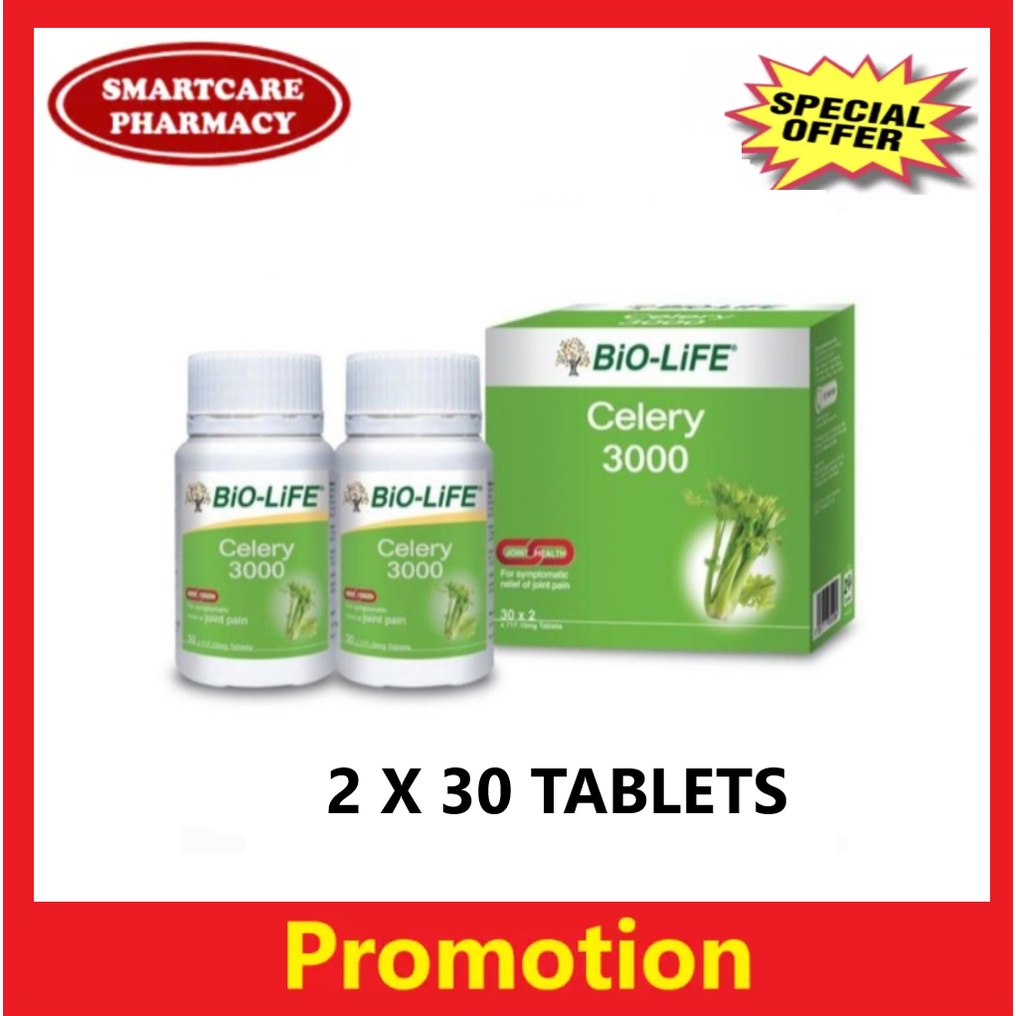 (NEW)Bio-Life Celery 300 - 2 X 30 TABLETS | Shopee Malaysia