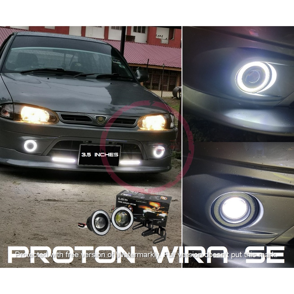 SC519 Proton Wira SE Lampu Sport Fog Lights Foglamp Fog Lamp Kereta ...