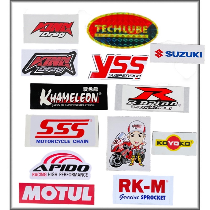 (CLEARANCE STOCK ) Sticker Limited( RKM/ Koyoko/ Motul/ Apido/ Kozii ...