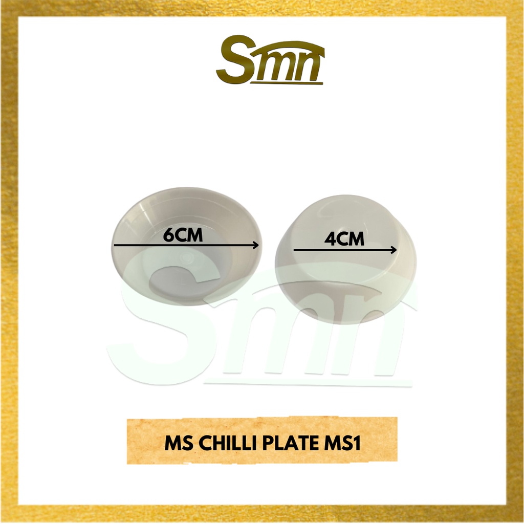 (MS 1-WH) Ready Stock - 100pcs Chili Plate Disposable 一次性辣椒碟小盘 Cili ...