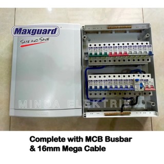 DB Box 26 - 28 way 63A (Full Set) Maxguard 1P MCB 6A -32A Distribution ...