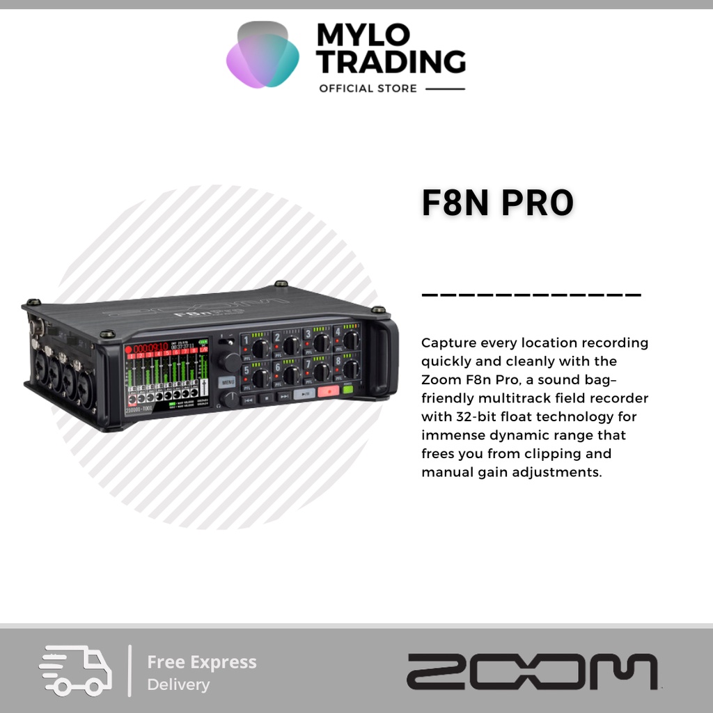 Zoom F8n PRO Multitrack Field Recorder ( F8nPRO ) | Shopee Malaysia