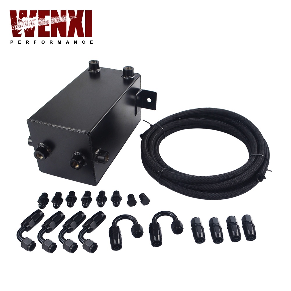 4L Aluminium Surge Tank Full Black Fuel Cell 4L Universal Complete Fuel ...