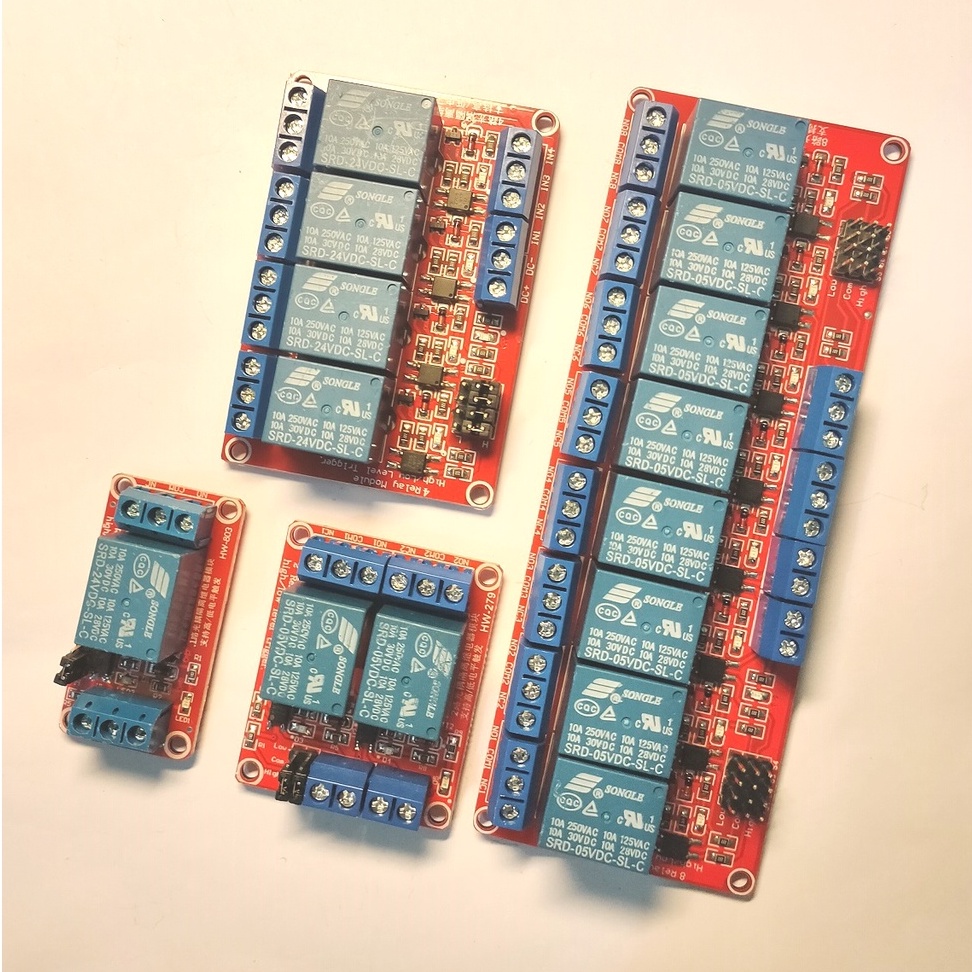 1/2/4/8-channels 5v/12v/24v relay module with optocoupler isolation ...