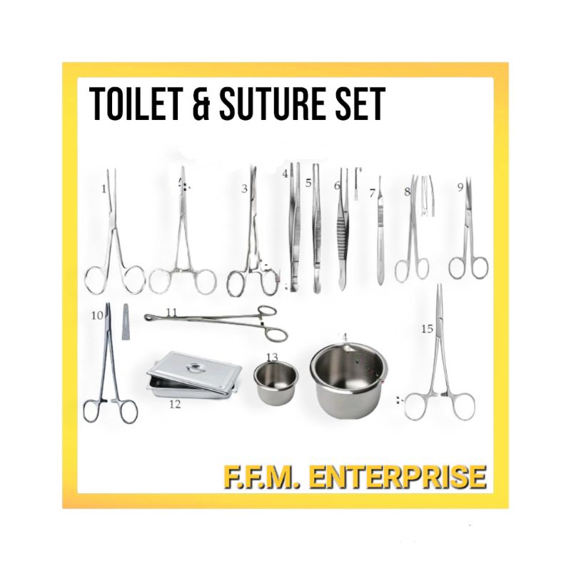 TOILET AND SUTURE SET SURGICAL INSTRUMENTS | Shopee Malaysia