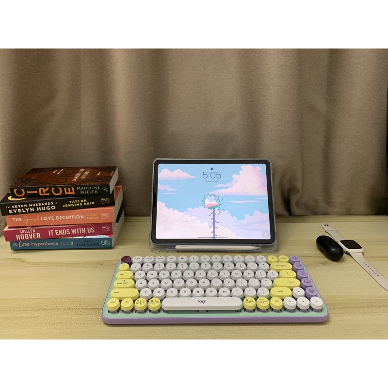 Logitech POP Keys Mechanical Wireless Keyboard with Customizable Emoji ...