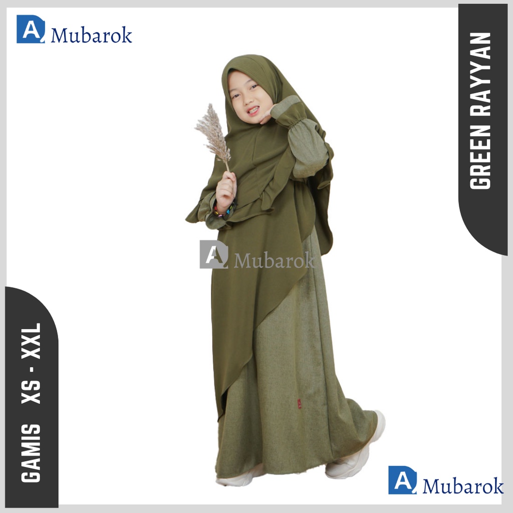 Rayyan Green Girls Muslim Dress Couple Husband And Wife Chaplain Family ...