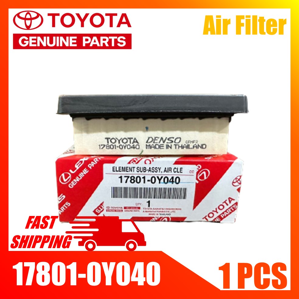 Genuine Toyota Air Filter 17801-0Y040 – Air Filter / Toyota / Vios ...