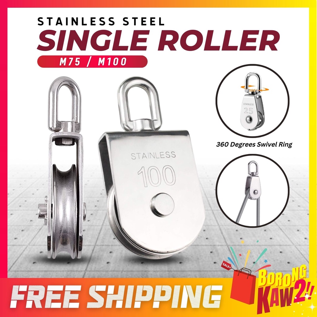 M75 M100 Stainless Steel Single Roller Single Puller Block Chain Heavy ...