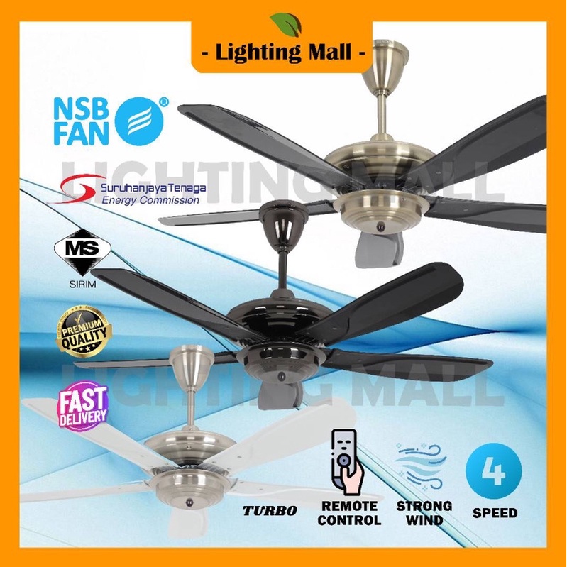 NSB FAN X-Treme MAX / FD952 Powerful 54” & 42” CEILING FAN 5 Blades ...