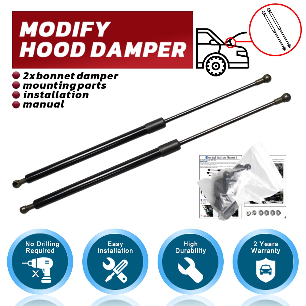 Hood Damper For Daihatsu Rocky A200 2019 2020 Gas Strut Lift Support