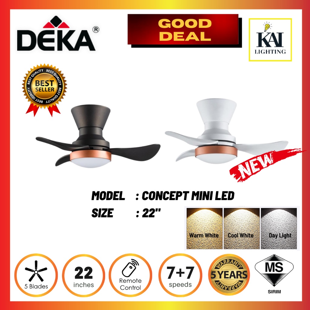 Deka Concept Mini 22'', Mini 34” & Concept 42'' DC motor 7 Speed ...