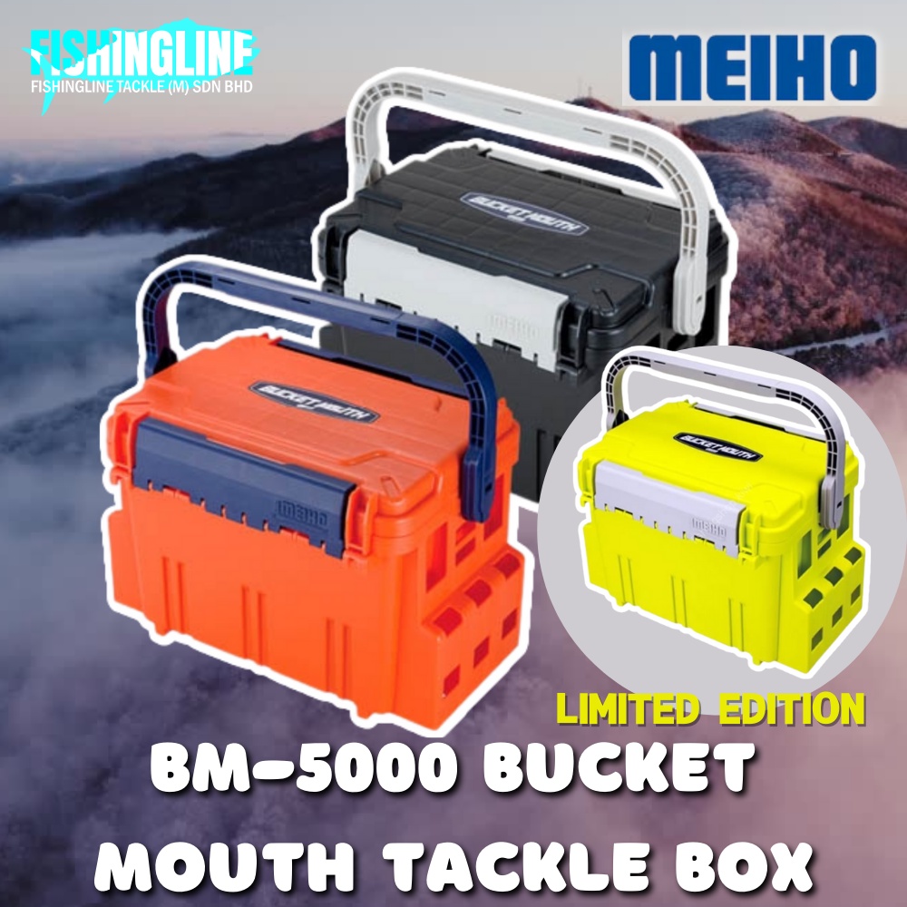 MEIHO JAPAN BUCKET MOUTH BM-5000 Fishing Tackle Box Made In Japan ...