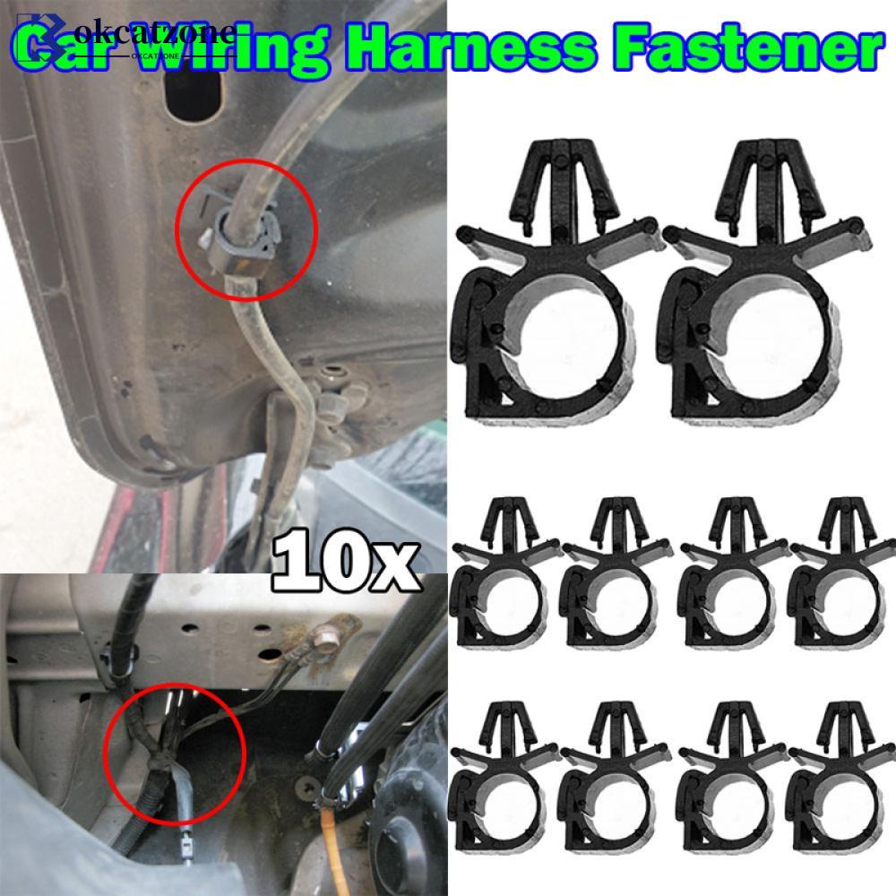 OKCATZONE 10Pcs Car Wiring Harness Clips Fastener Route Fixed Retainer ...